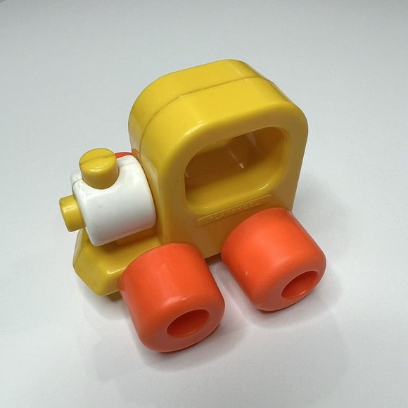 Playskool | Toys | Vintage Playskool 984 Wee Wheels Yellow Train Car ...